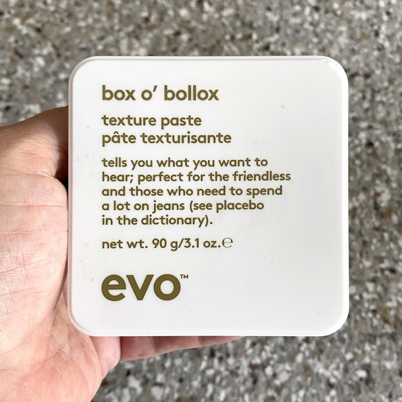evo | Hair | Evo Box O Bollox Texture Paste 3oz | Poshmark